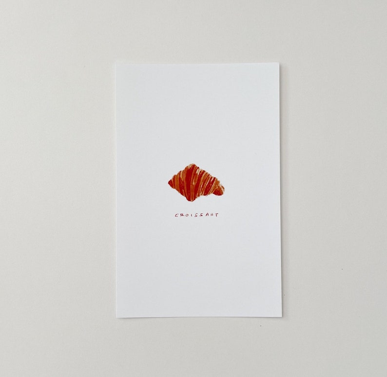 Croissant | Art Print - Etsy