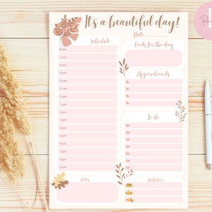 Daily Planner Printable | Fun and Colorful Daily Planner | Daily ...