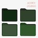 Green Desktop Folder Icons for Mac and PC: Digital Download - Etsy Canada