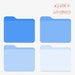 Blue Desktop Folder Icons for Mac and PC: Digital Download - Etsy