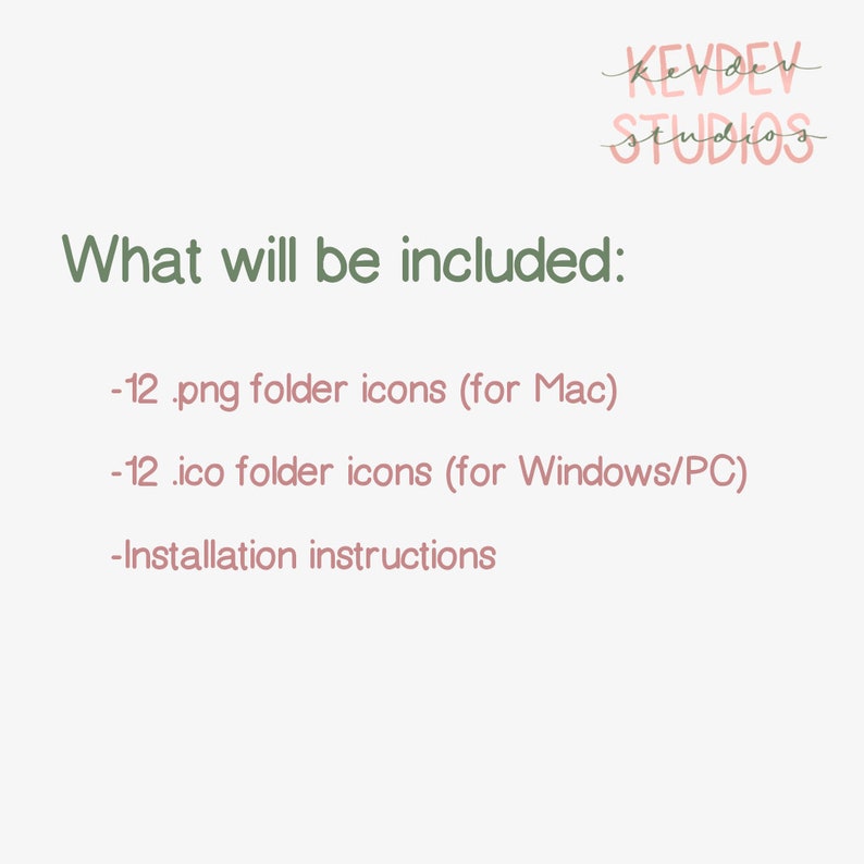 Spring Desktop Folder Icons for Mac and PC: Digital Download - Etsy