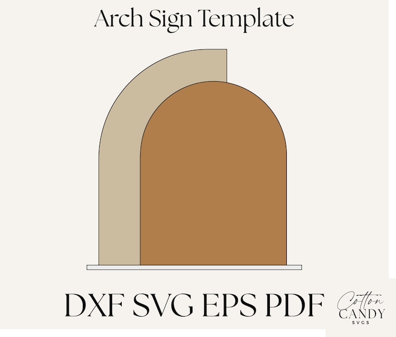 Arch Sign SVG Wedding Template - Social Media Sign - Half Arch Double ...