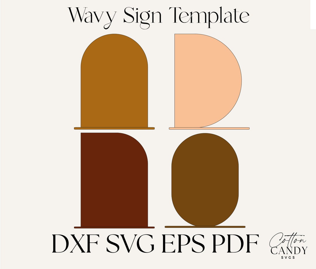 Arch Sign SVG Wedding Template - Social Media Sign - Half Arch Double ...