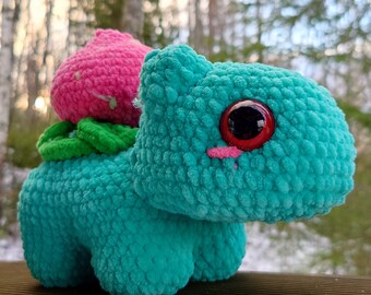 Bulbasaur CUSTOM Crochet Plush Amigurumi - Etsy