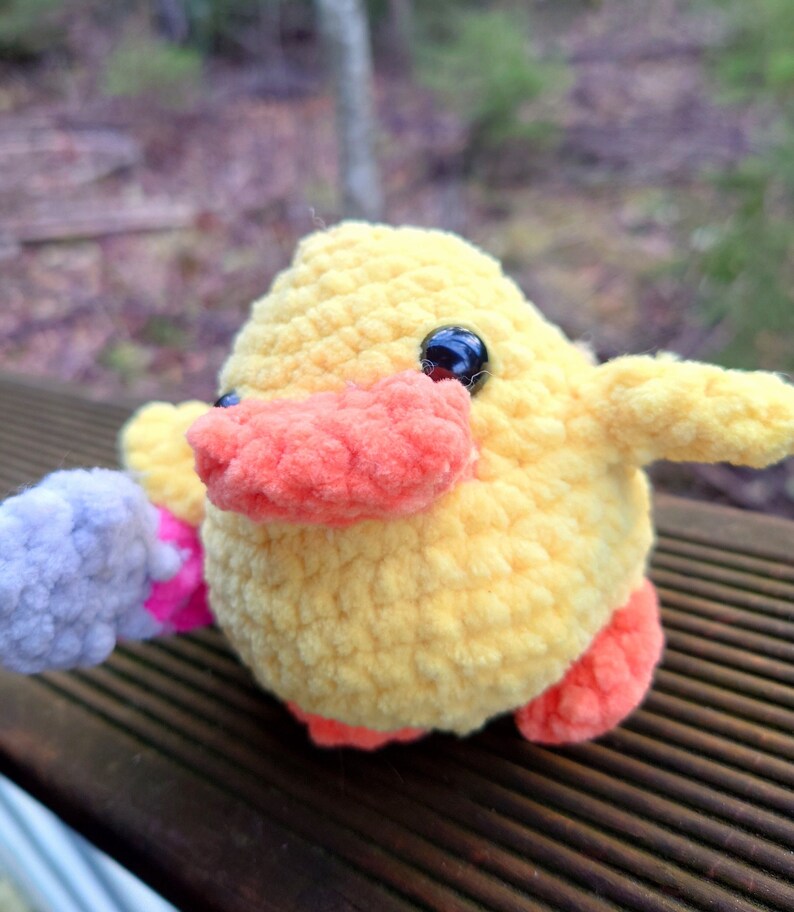 Duck You Meme Duck With Knife Crochet Plush - Etsy
