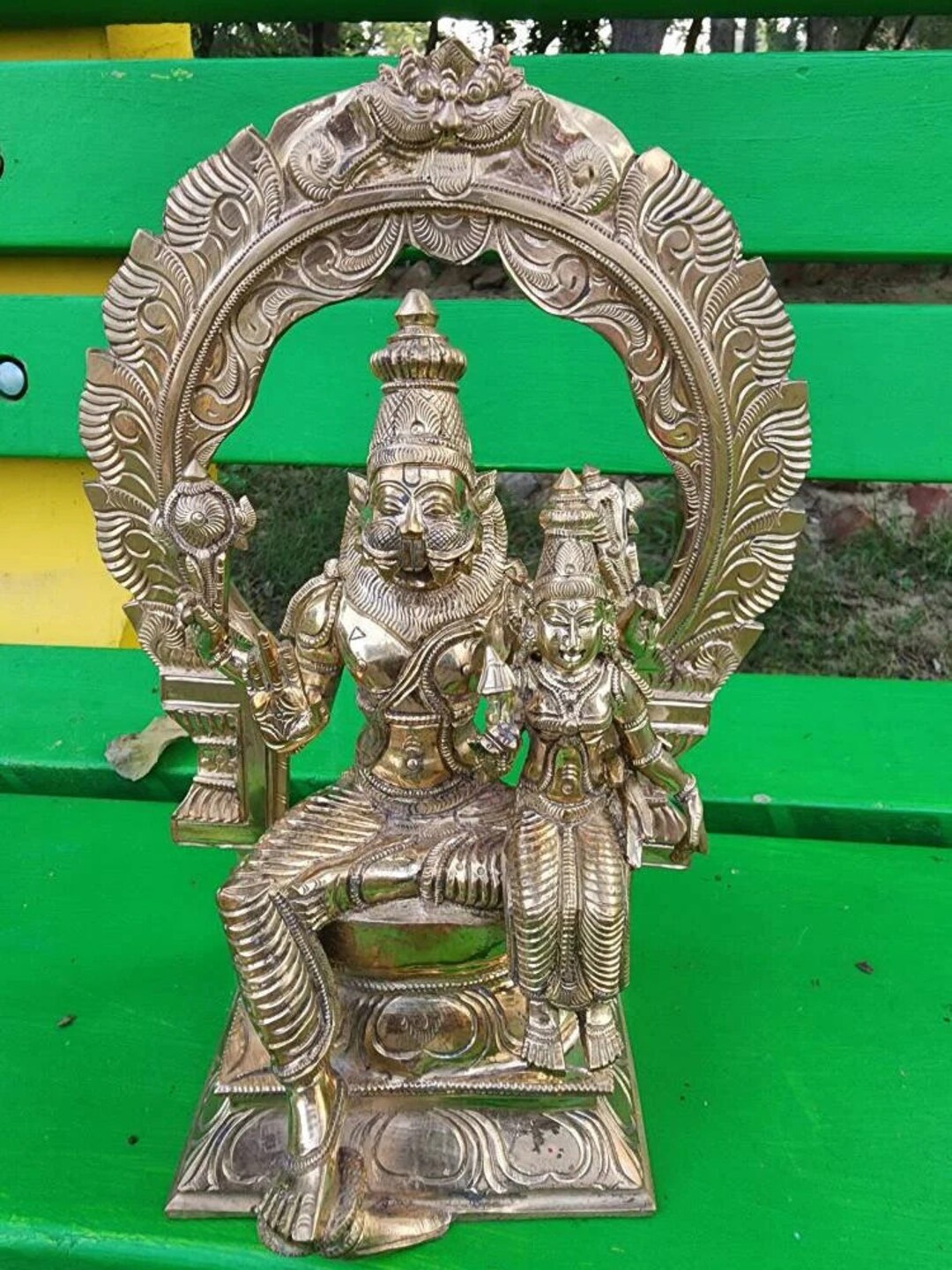 12inch/30cm Merciful Lord Laxmi Narasimha Dev With Prahalad Maharaj ...