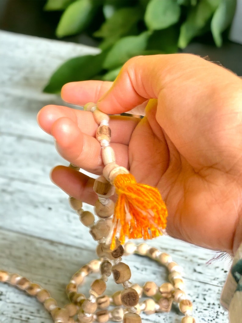 Handmade 1081 Beads Original Tulsi Japa Mala 10mm Pure Tulsi Beads for ...
