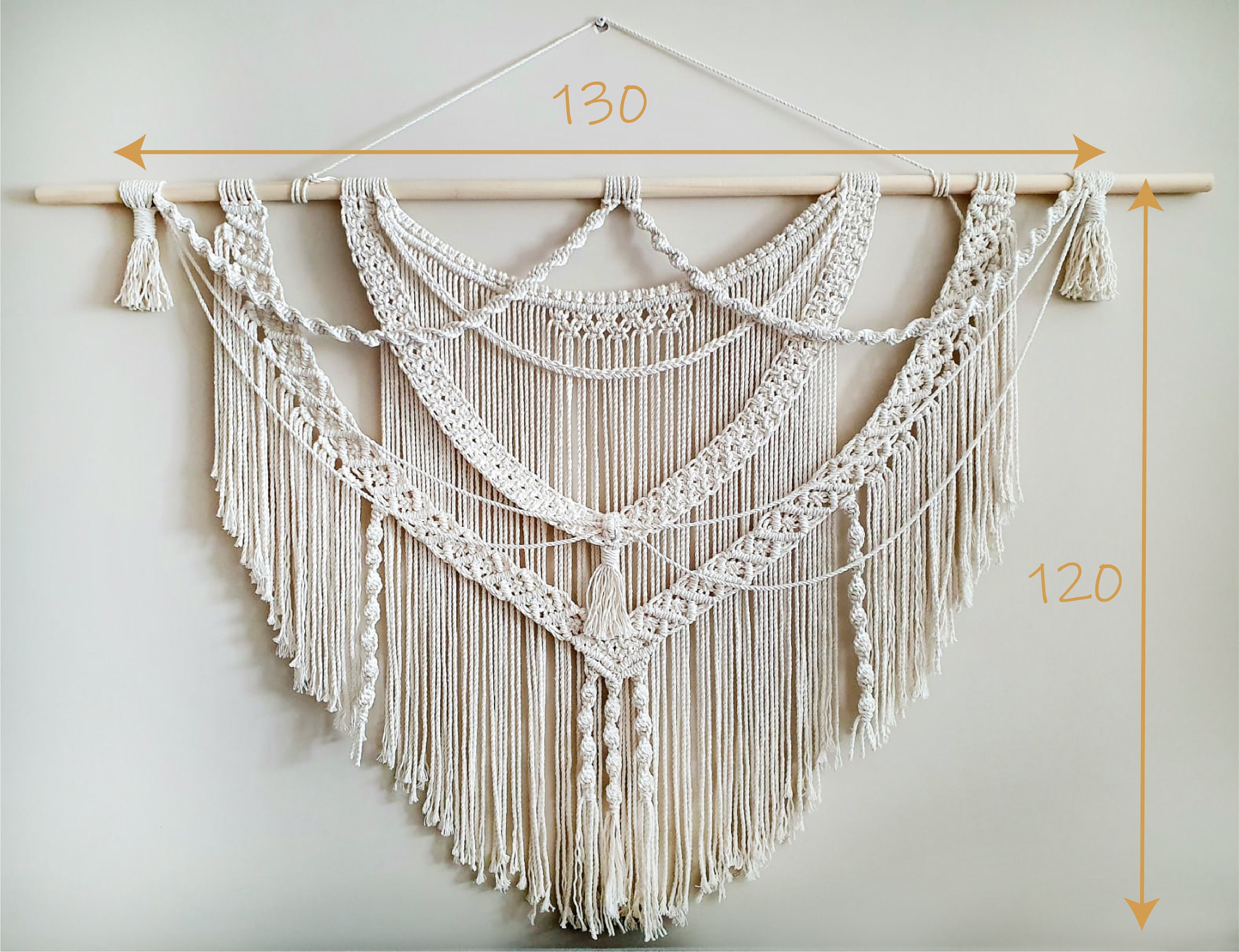 Wall Hangings Signs Wall Décor Bohemian Style Gift for Her Fiber Art ...