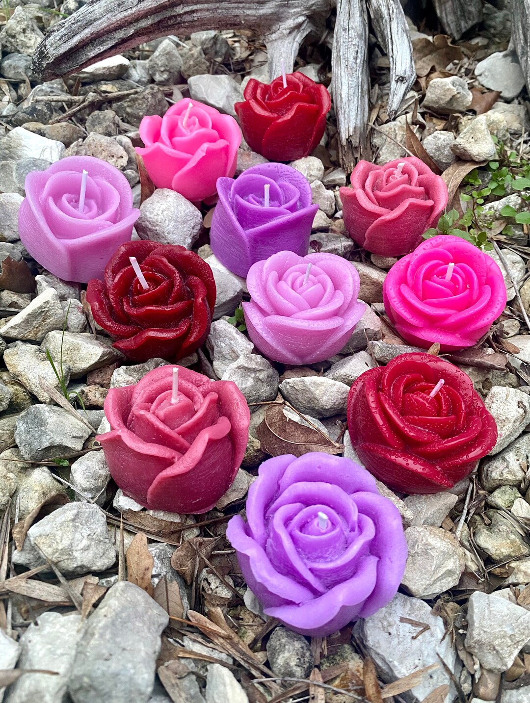 Rose Floating Candles Soy Wax Rose Candle Floating Candles Floating ...