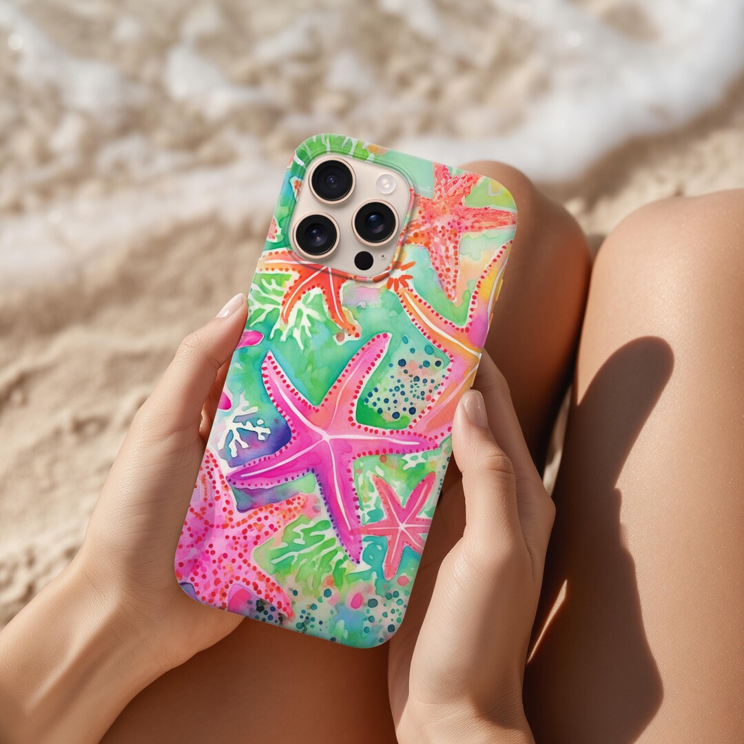 Starfish Phone Case, Summer Cover, Beachy Tropical Phone Case, Ocean ...