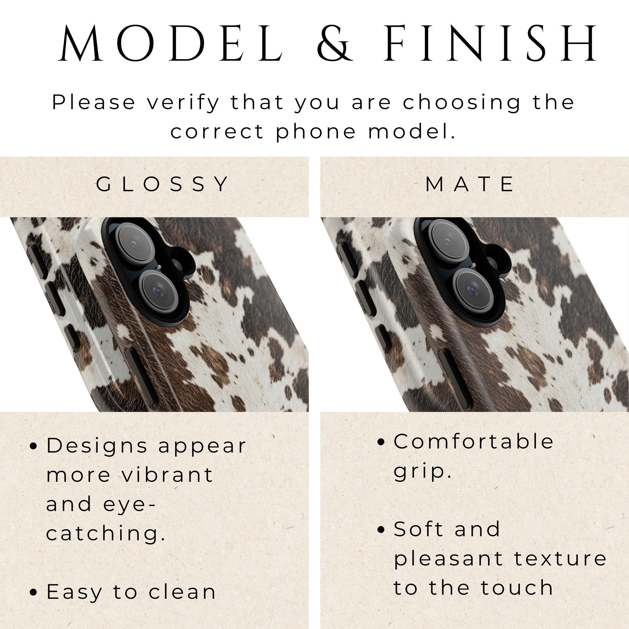 Cowhide Phone Case for iPhone 16 15 14 13 12 Pro Max Plus Mini iPhone ...