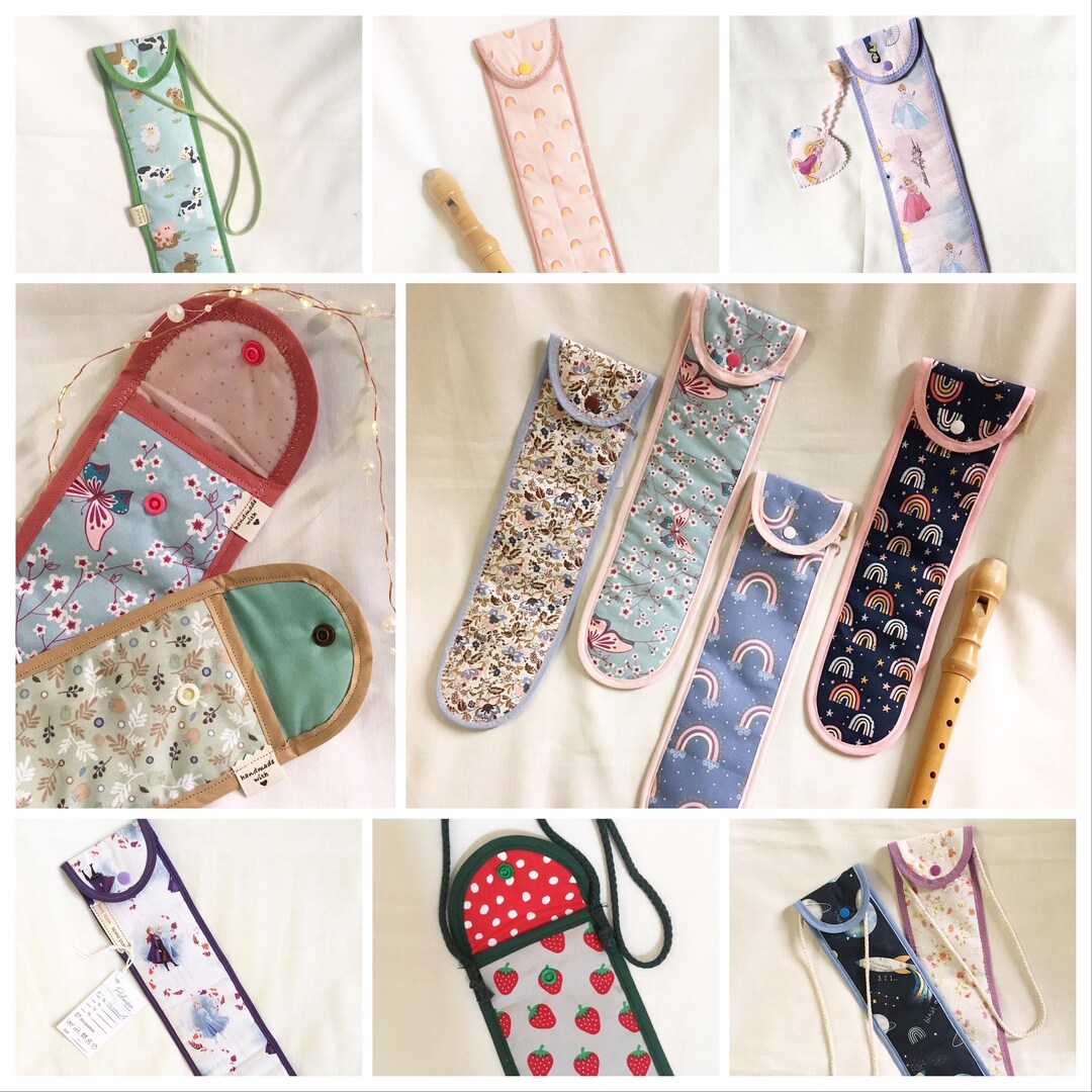 Flötentasche Flötentetui Tasche Kinder Blockflöte Holzflöte Flöte Etui - Etsy.de