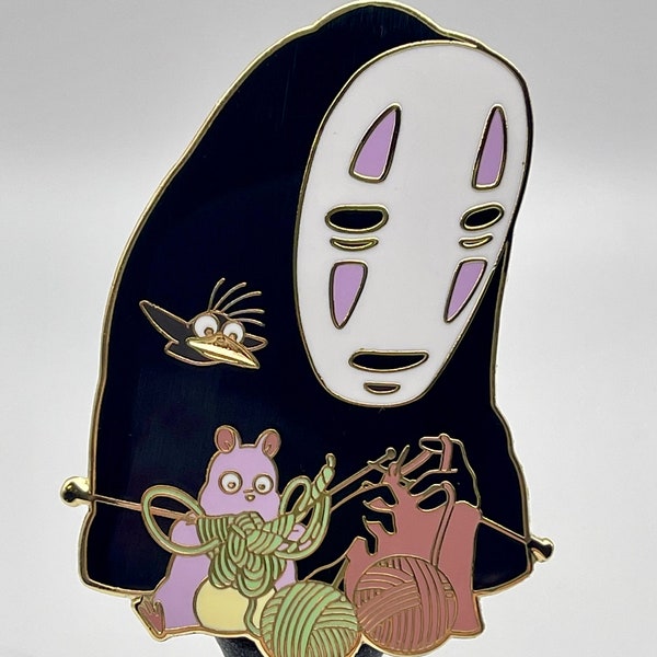 No Face Spirited Away Knitting - Etsy