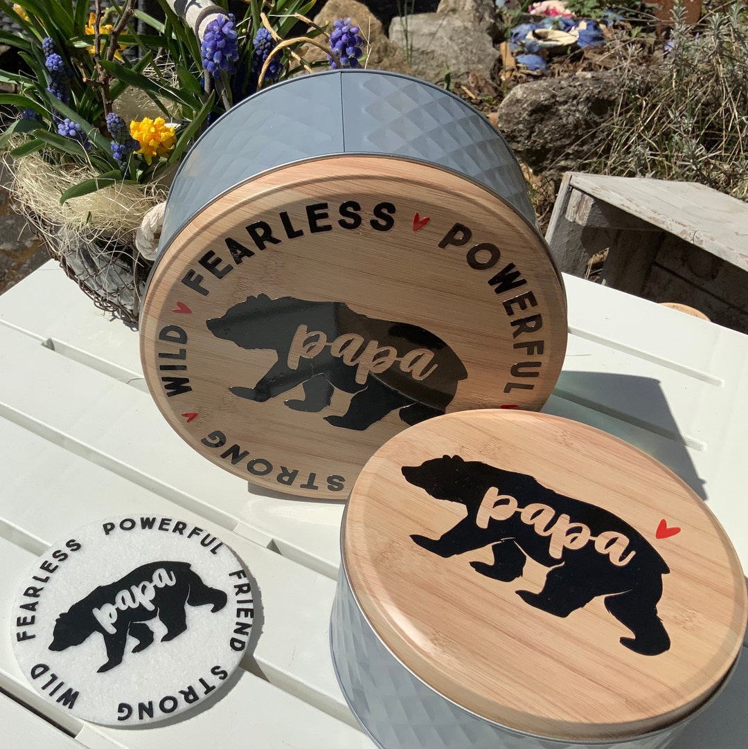 Father's Day Gift Gift Papa Storage Box Cookie Jar - Etsy