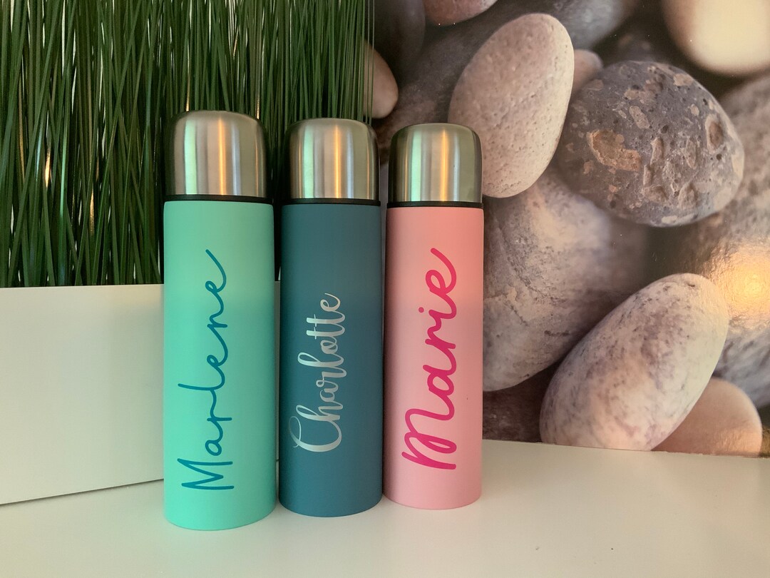 Personalized Thermos Bottle and Personalized Thermos Jug With Mug ...