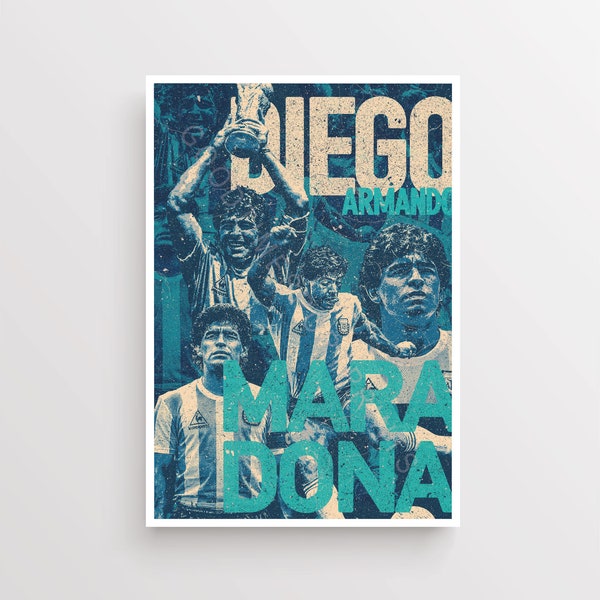 Diego Maradona Art Print - Etsy