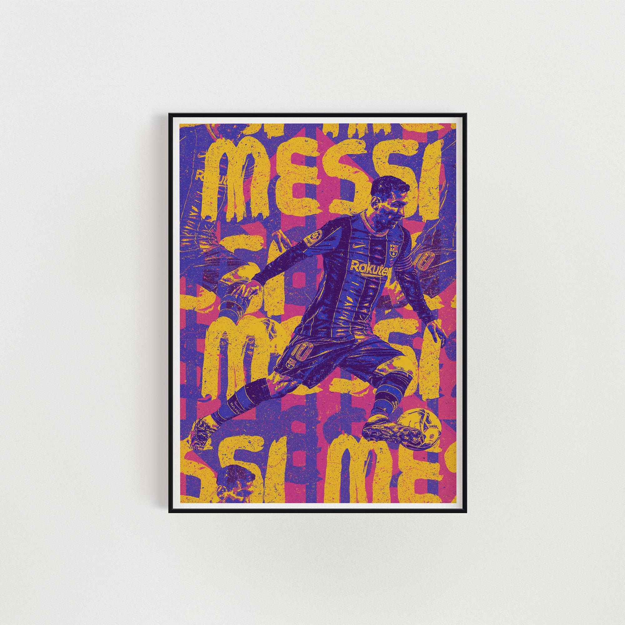 Lionel Messi Art Print Barcelona Football Print Football - Etsy