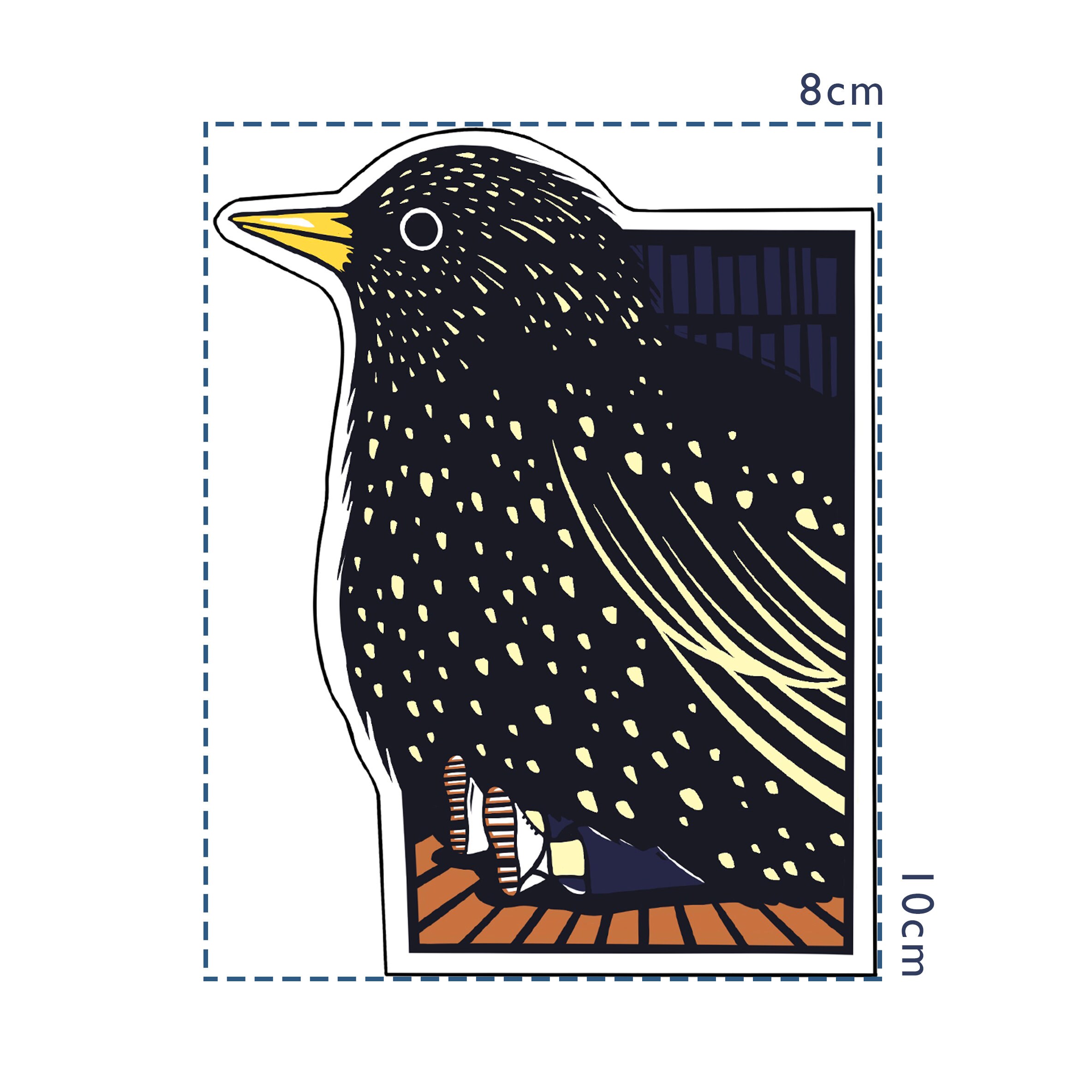 The Strange Library Print+stickers Bundle/haruki Murakami/handmade/hand ...