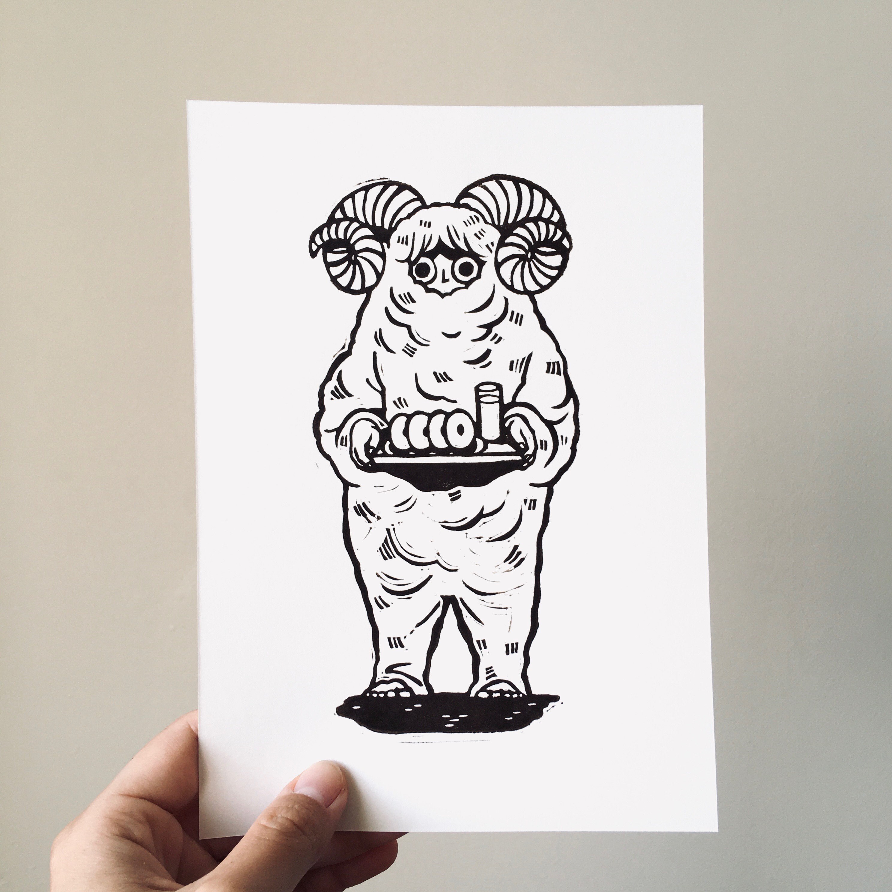 The Strange Library Print+stickers Bundle/haruki Murakami/handmade/hand ...