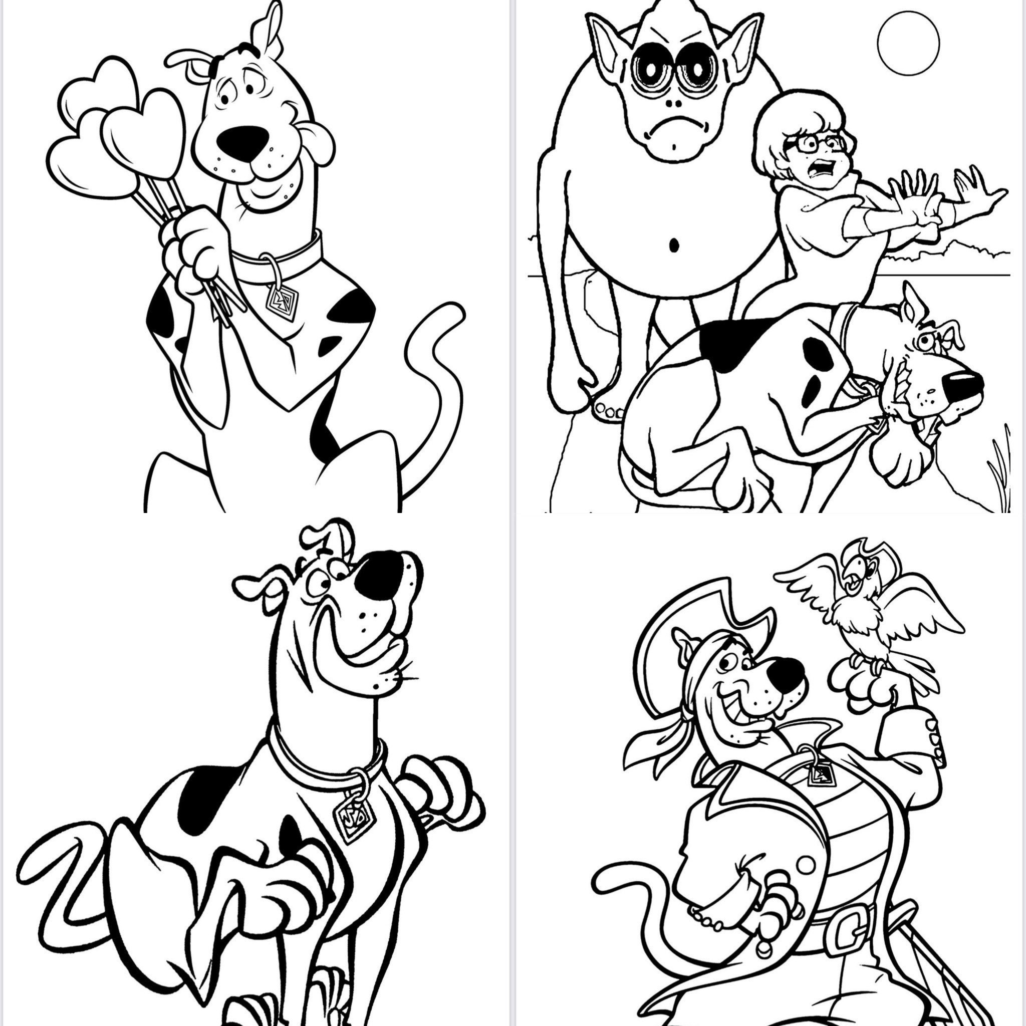 Scooby Doo Mystery Machine Coloring Pages
