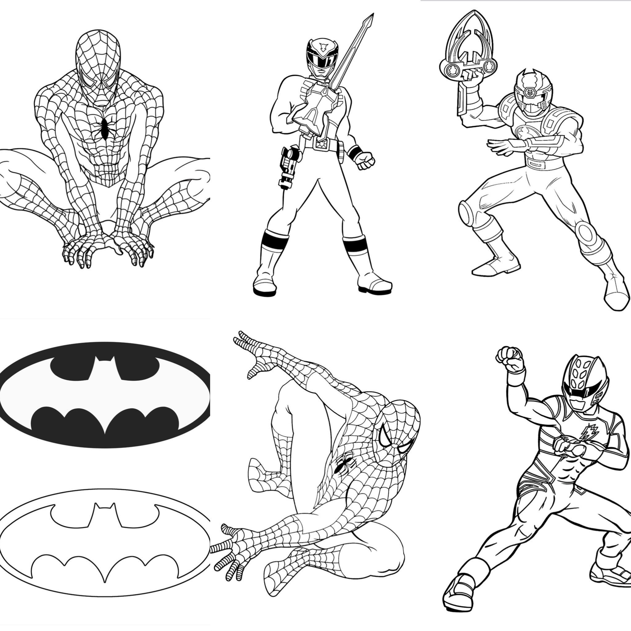 Superhero 45 Printable Coloring Pages-instant Download-fun Activity for ...