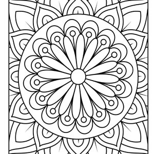 Square Mandalas 50 Printable Coloring Pages-instant Download-teens and ...