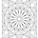 Square Mandalas 50 Printable Coloring Pages-instant Download-teens and ...