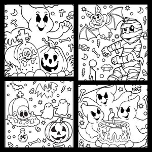 Halloween 50 Printable Coloring Pages-instant Download-holiday Coloring ...