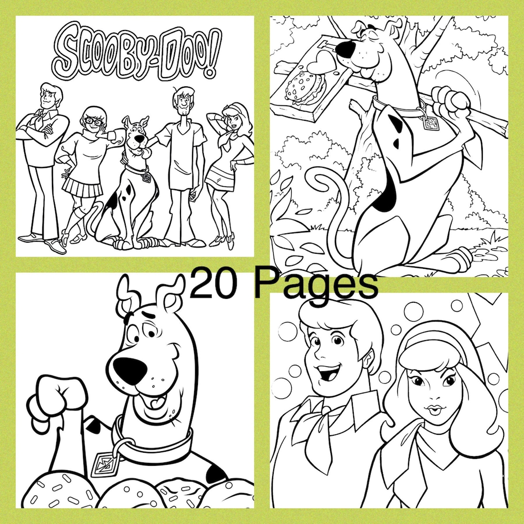 Scoo By Doo Coloring Pages