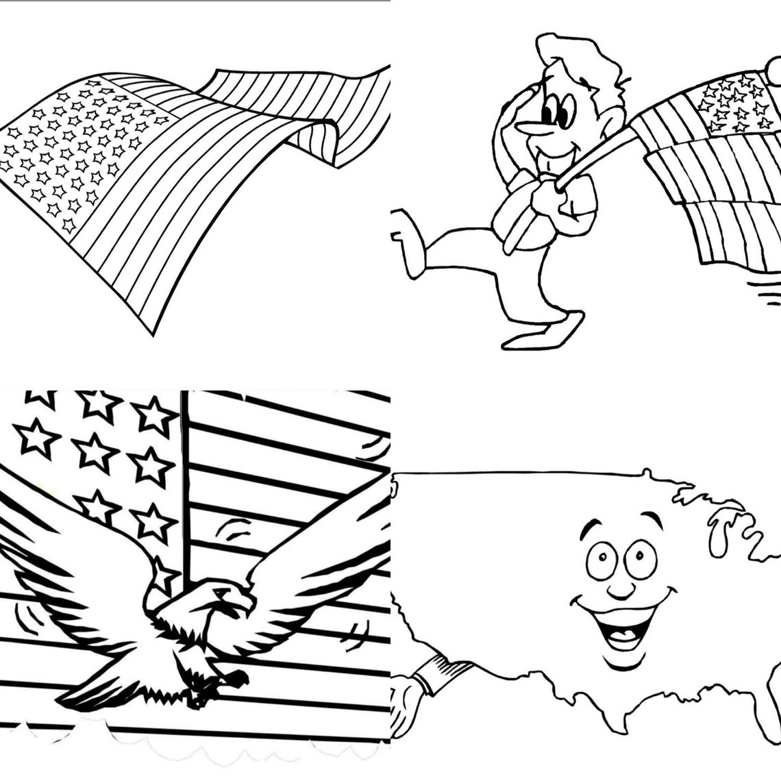 43 Patriotic Printable Coloring Pages - Etsy