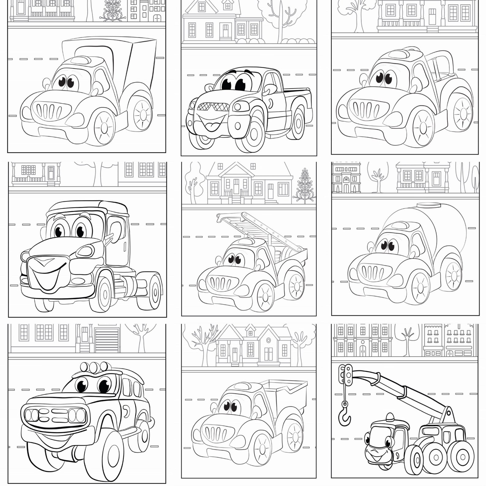 Animated Car Coloring Pages - Vintage Car Kids Coloring Pages - Baby ...