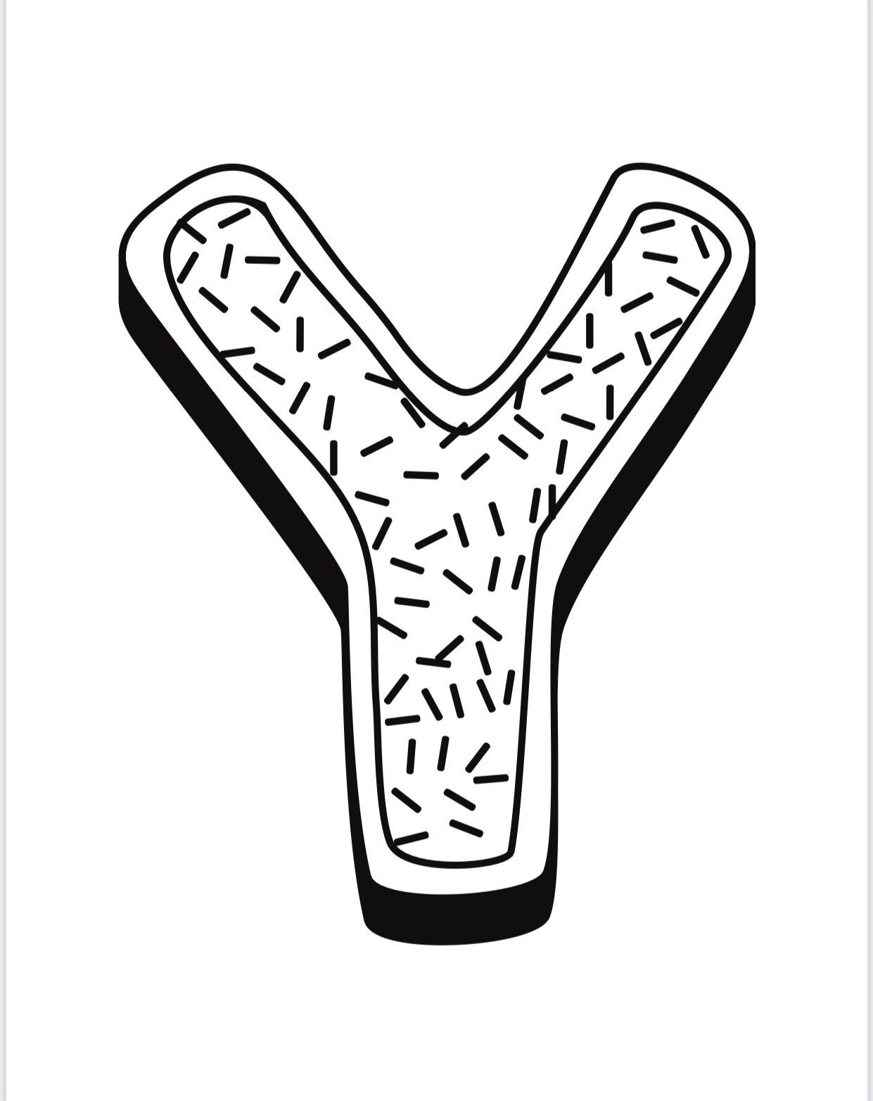 Alphabet 26 Printable Coloring Page-instant Download-learning Activity ...