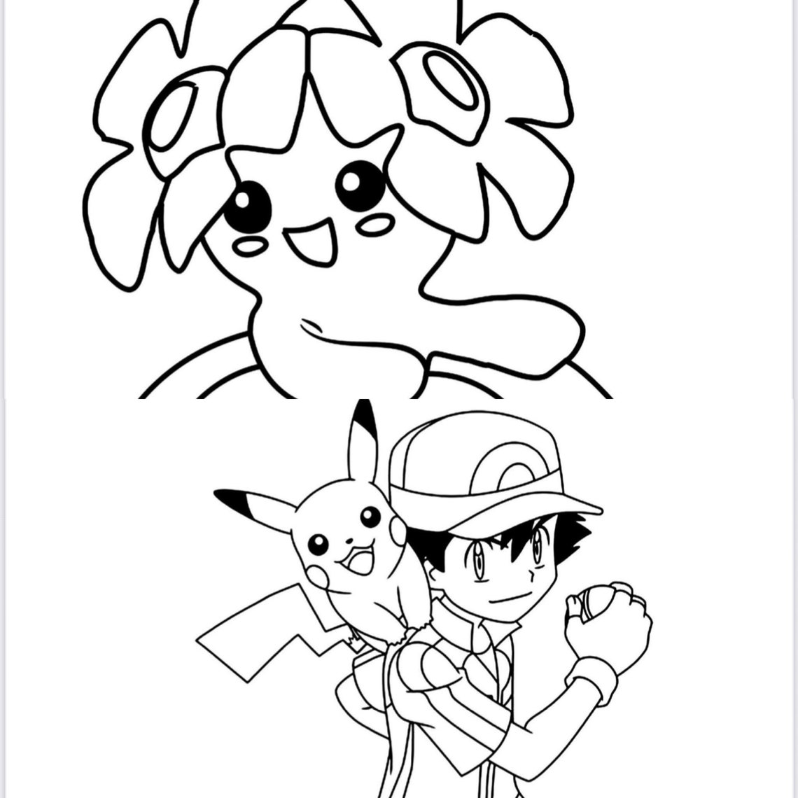 Pokemon Coloring Pages-anime Art-kids Fun Activities-digital Download ...