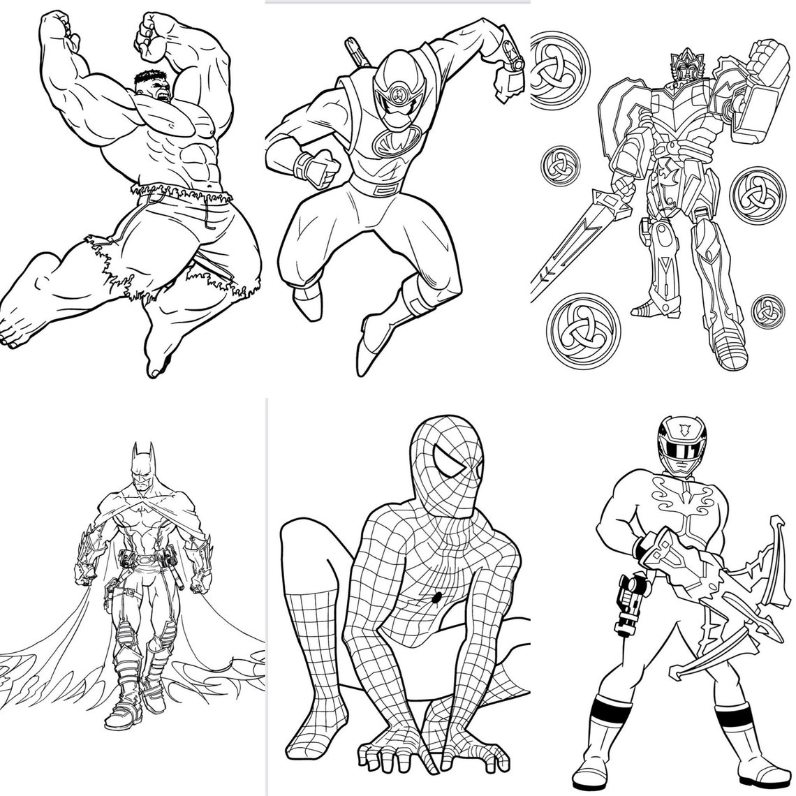 Superhero 45 Printable Coloring Pages-instant Download-fun Activity for ...