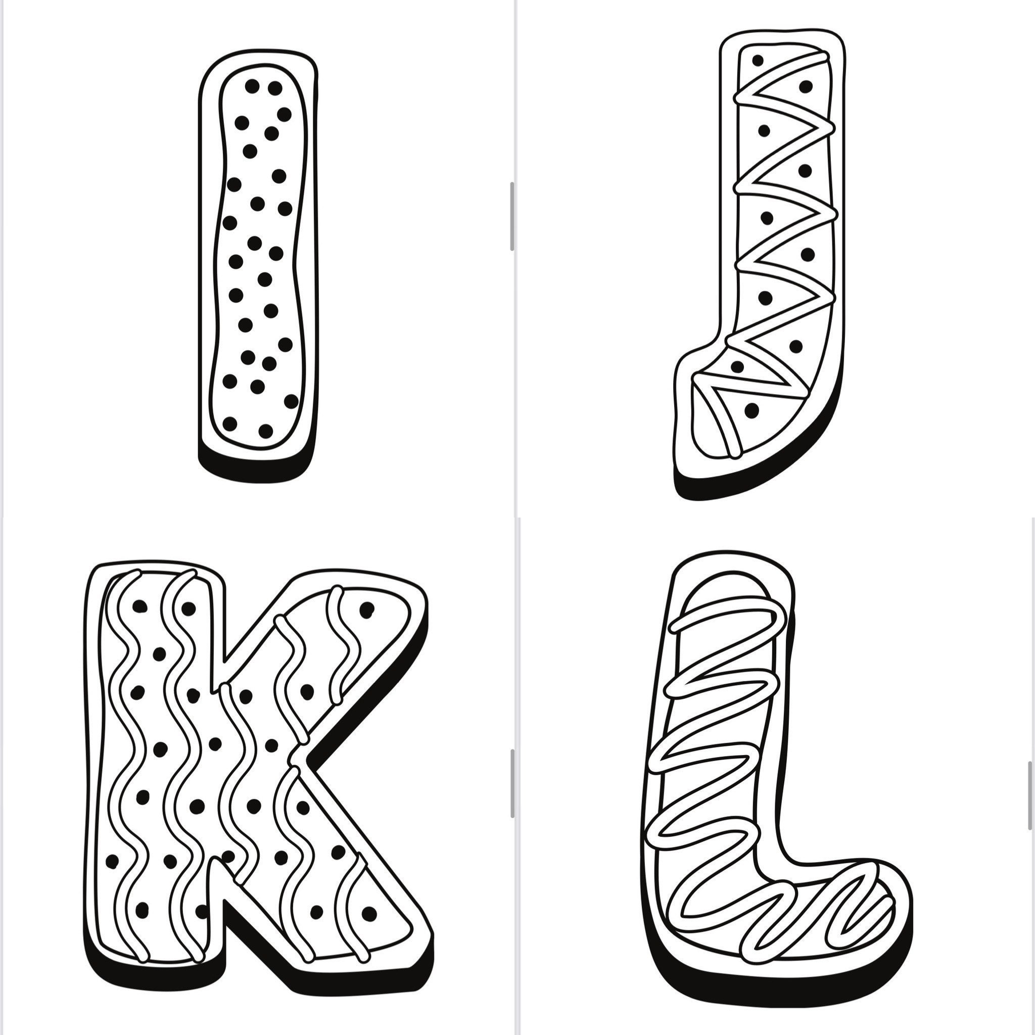 Alphabet 26 Printable Coloring Page-instant Download-learning Activity ...