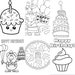 Happy Birthday 40 Printable Coloring Pages-fun Activity for Kids ...
