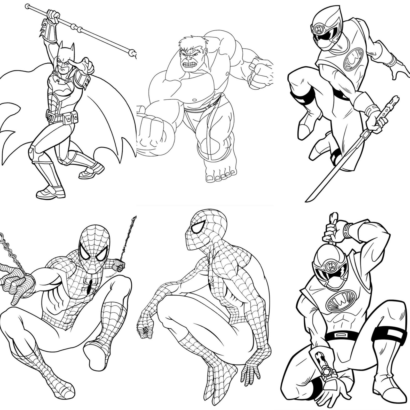 Superhero 45 Printable Coloring Pages-instant Download-fun Activity for ...