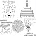 Happy Birthday 40 Printable Coloring Pages-fun Activity for Kids ...