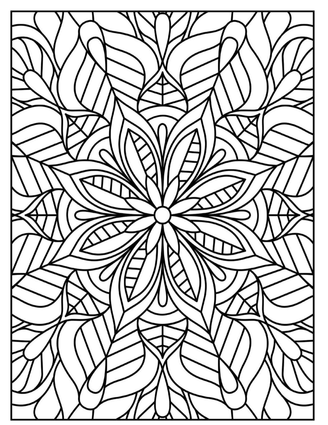 Square Mandalas 50 Printable Coloring Pages-instant Download-teens and Adult Coloring Pages ...