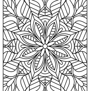 Square Mandalas 50 Printable Coloring Pages-instant Download-teens and ...