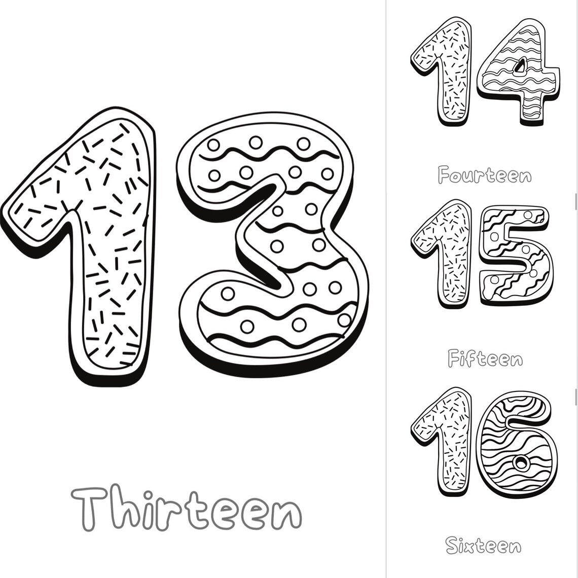 Numbers 1-50 Printable Coloring Pages-instant Download-learning ...