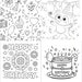 Happy Birthday 40 Printable Coloring Pages-fun Activity for Kids ...