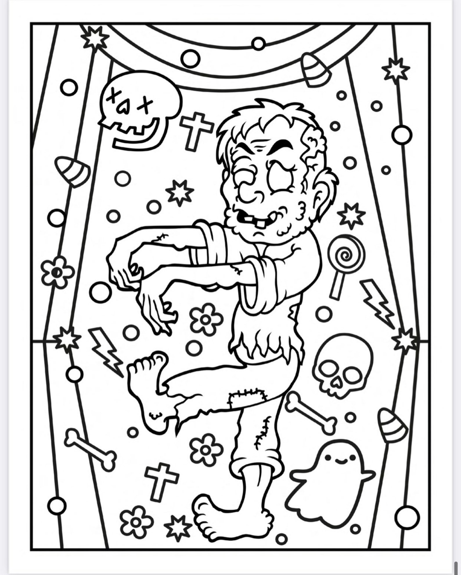 Halloween 50 Printable Coloring Pages-instant Download-holiday Coloring ...