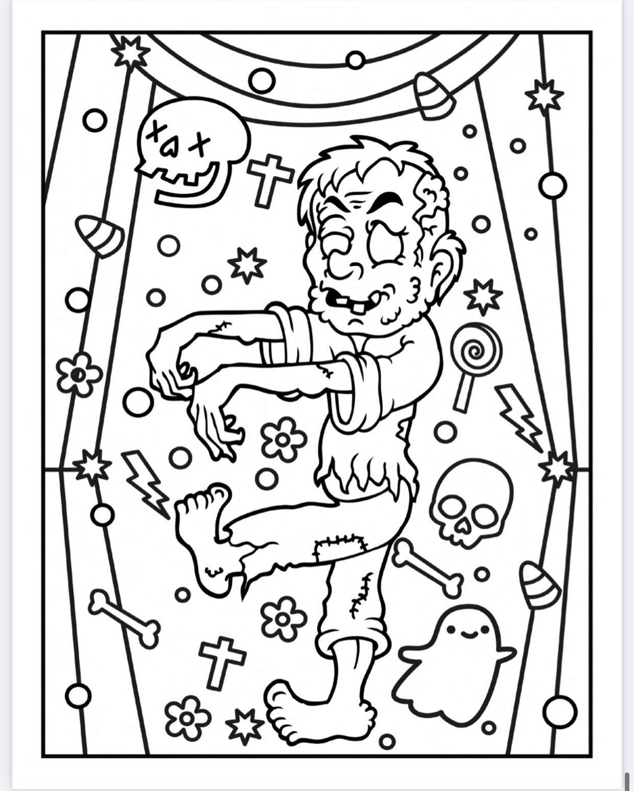 Halloween 50 Printable Coloring Pages-instant Download-holiday Coloring ...
