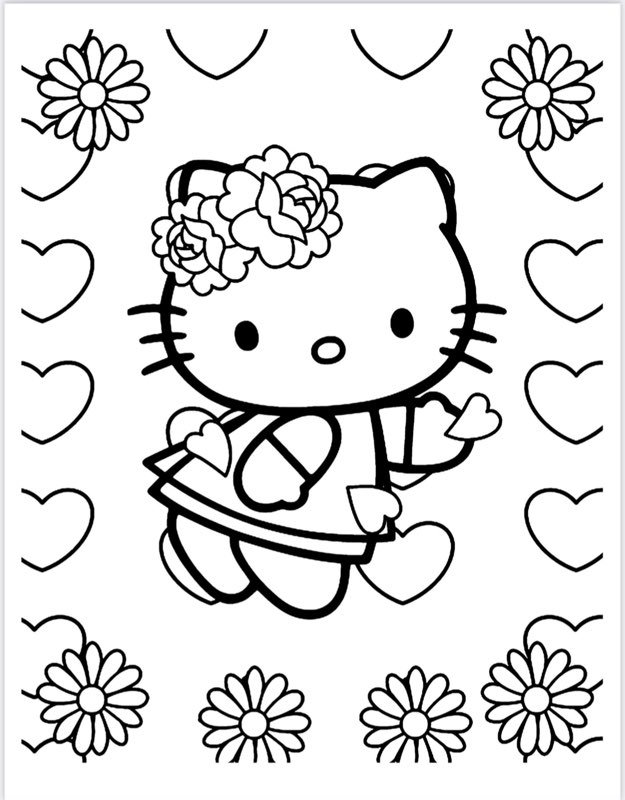 Kitty Cat Printable Coloring Pages Animal Coloring Sheets - Etsy Canada