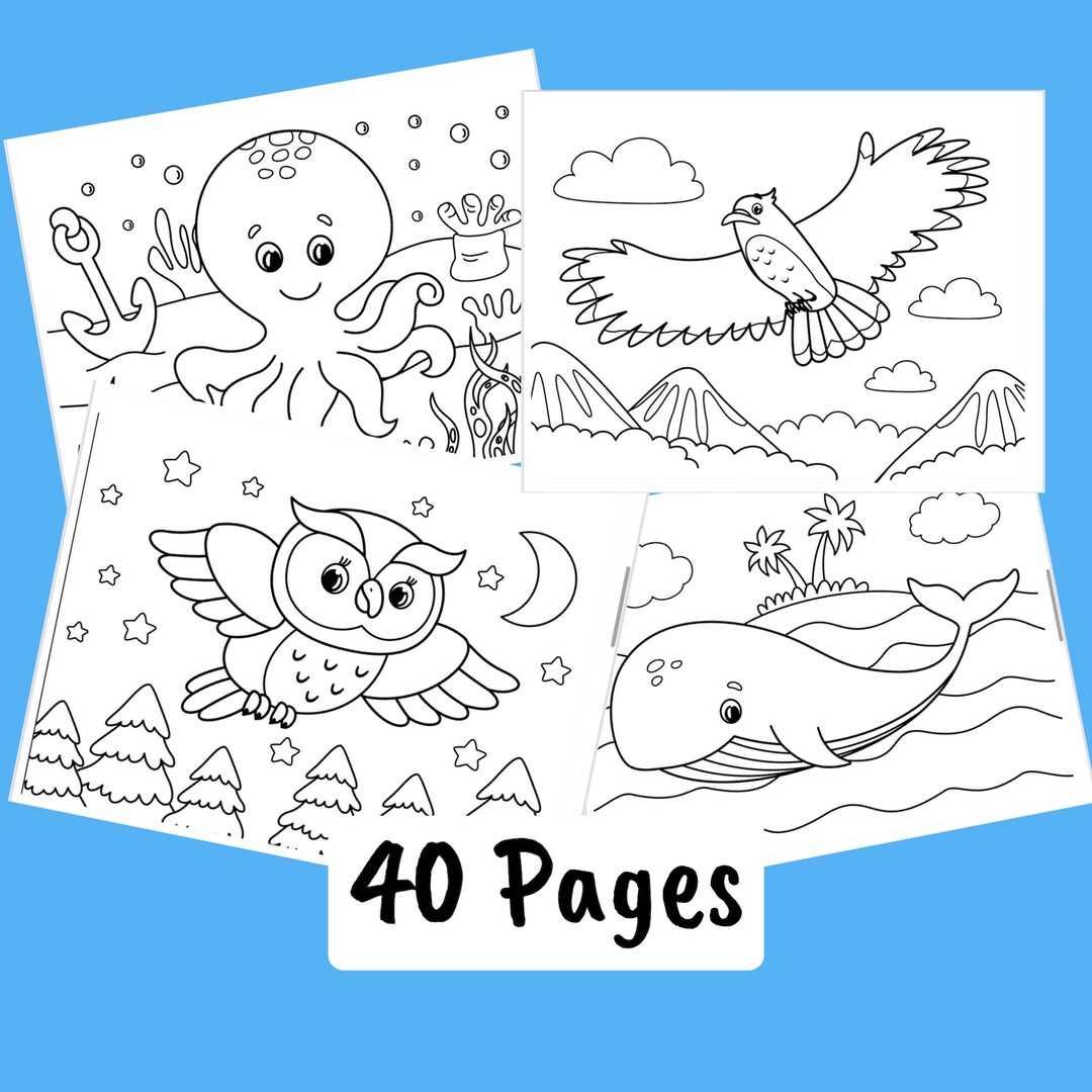 Cute Animal Cartoon Printable Coloring Pages - Anime Cartoon Character ...