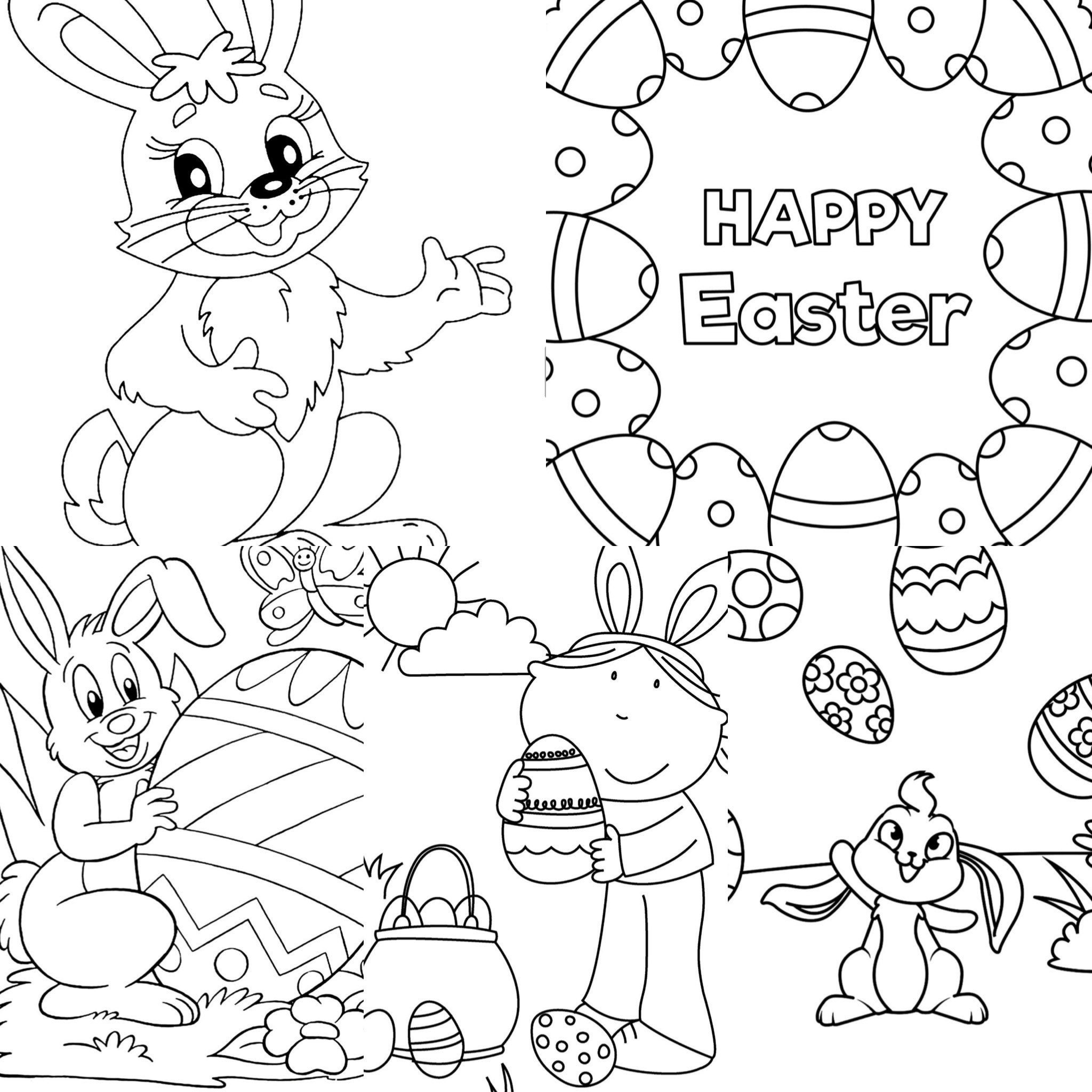 Easter 40 Printable Coloring Pages for Kids-instant Download-cartoon ...