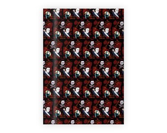 Horror Movie Michael Myers Halloween Wrapping Paper 30 X 20 - Etsy