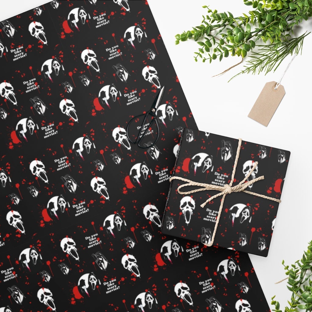 Scream Ghost Face Horror Gift Wrapping Paper