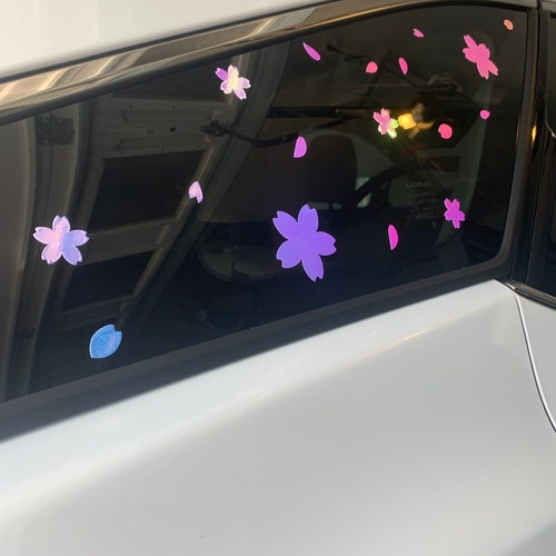4 Door Cherry Blossom Decal Vinyl Flower Decal Sakura Car - Etsy
